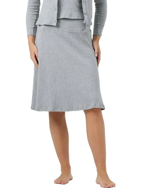 BY TESS COLLECTION Lexi Midi Skirt - Grey