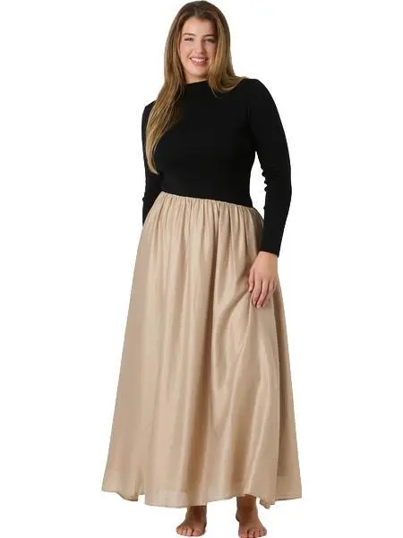 BY TESS COLLECTION Emme Maxi Dress - Black /beige