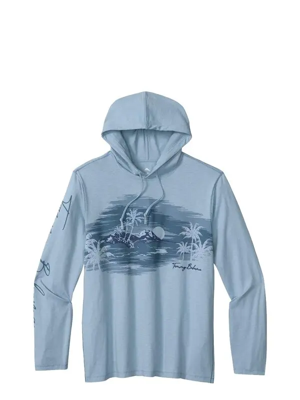 Tommy Bahama Lux Hoodie - Silvery Blue