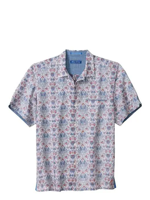Tommy Bahama Santa Rosa Short Sleeve Button-up Shirt - Lake