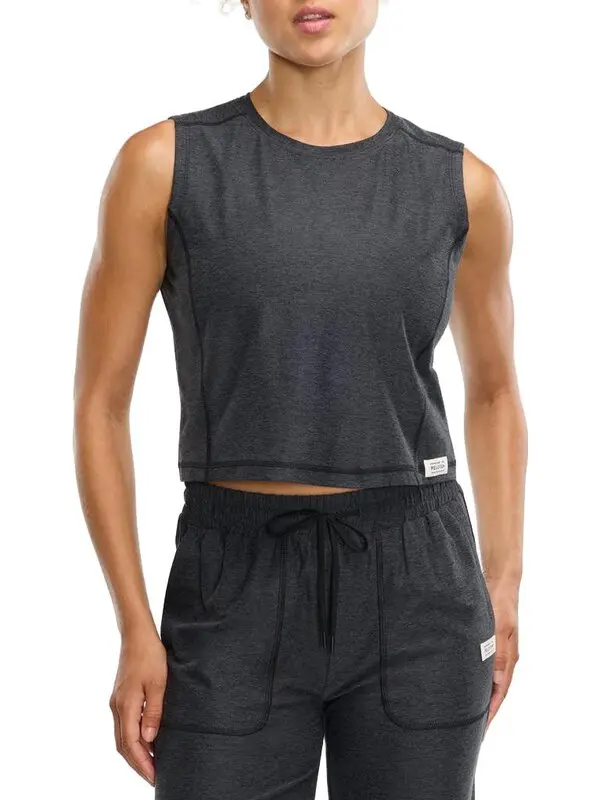 PELOTON Dreamblend Crewneck Muscle Tee - Heather Grey