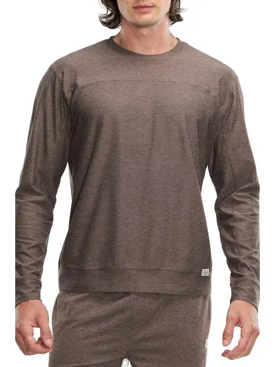 PELOTON Curved Yoke Pullover - Cocoa
