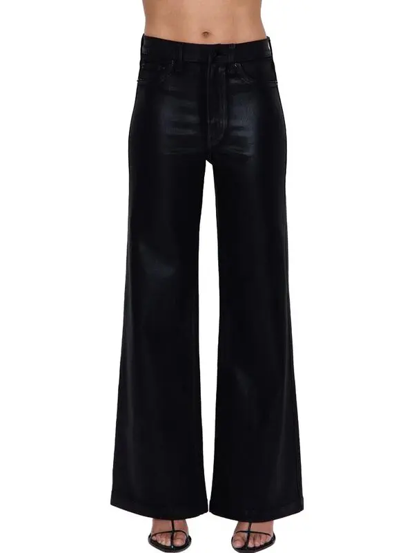 PISTOLA Lana Wide-leg Jeans - Coated Noir