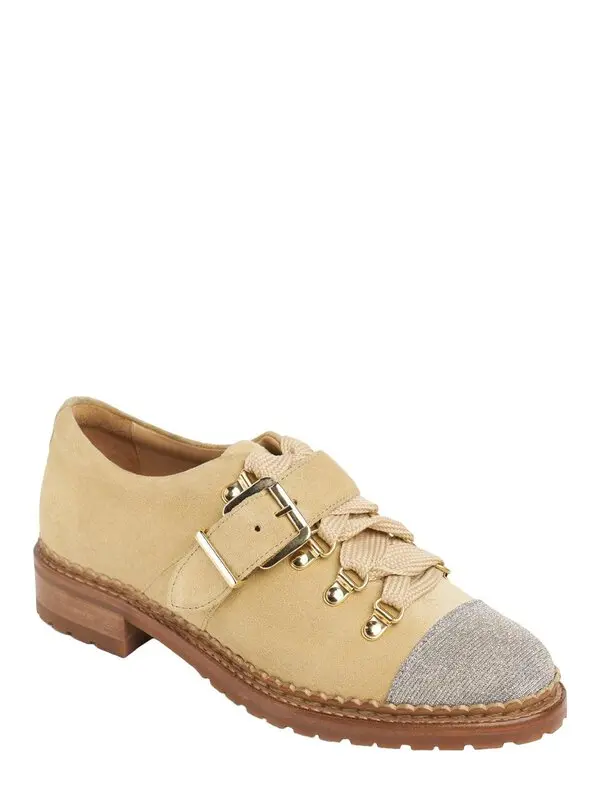 The Office Of Angela Scott Mr. Logan Cap-toe Oxford - Tan Metallic