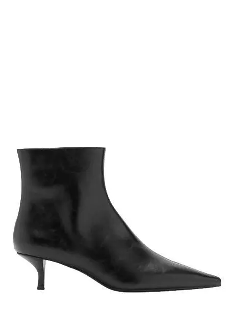 Mango Pointed Toe Bootie - Black