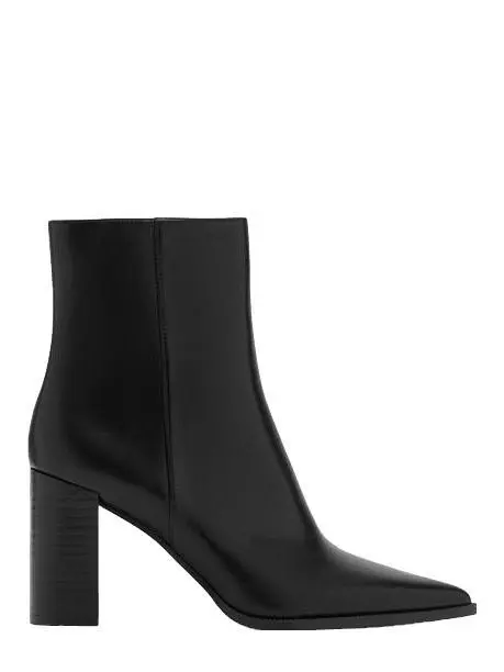 Mango Nino Block Heel Bootie - Black