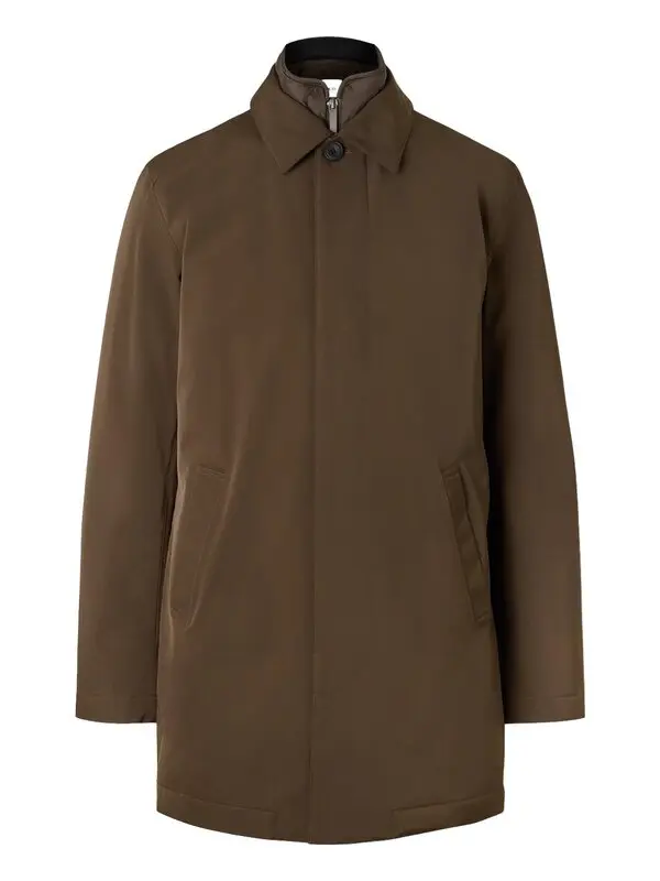 Nn07 Blake 8240 Coated-twill Trench Coat - Brown