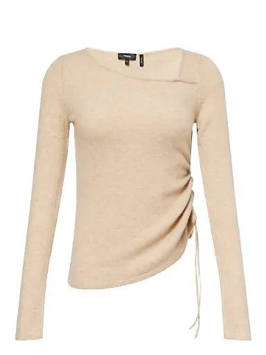 Theory Wool Cashmere Blend Top - Beige
