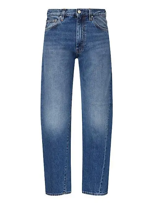 TOTEME Twisted Seam Straight-leg Denim Jeans - Washed Blue