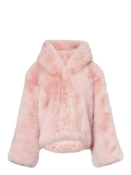 JADED LONDON Mara Hooded Faux-fur Coat - Pink