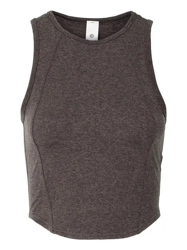 Lululemon Softy Suedey Crewneck Cropped Tank Top - Brown
