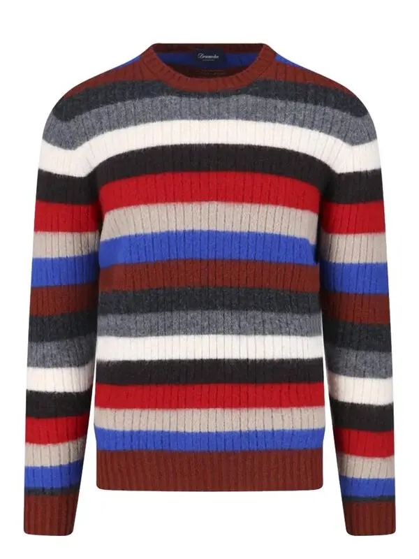 DRUMOHR Striped Lambswool Sweater - Multicolour