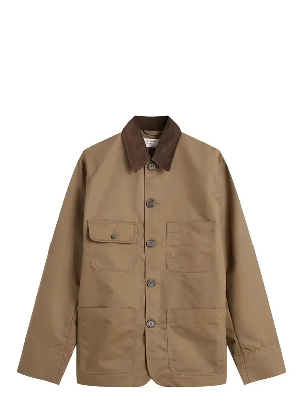 Universal Works Brushed Polytech Merchant Jacket - Khaki