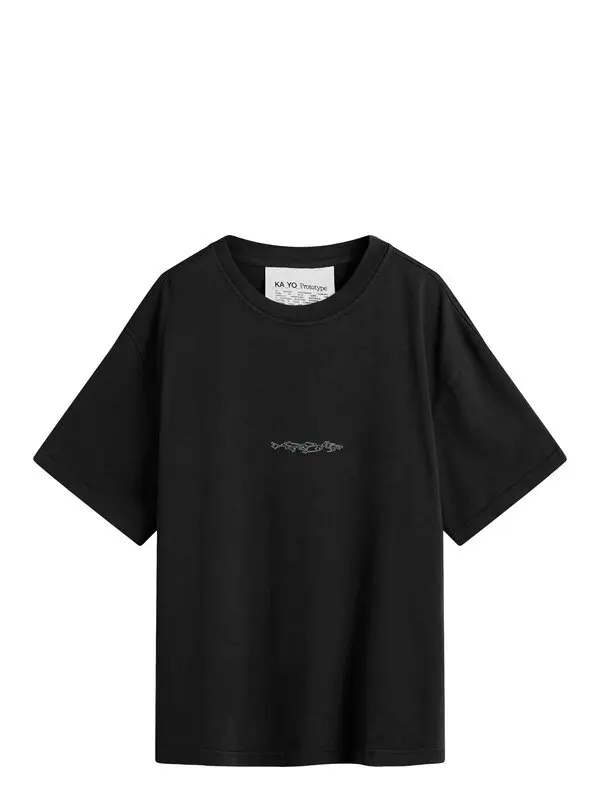 KA_YO_PROTOTYPE Boxy Graphic T-shirt - Black