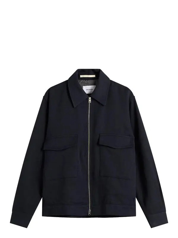 Norse Projects Aksel Cavalry Jacket - Dark Navy