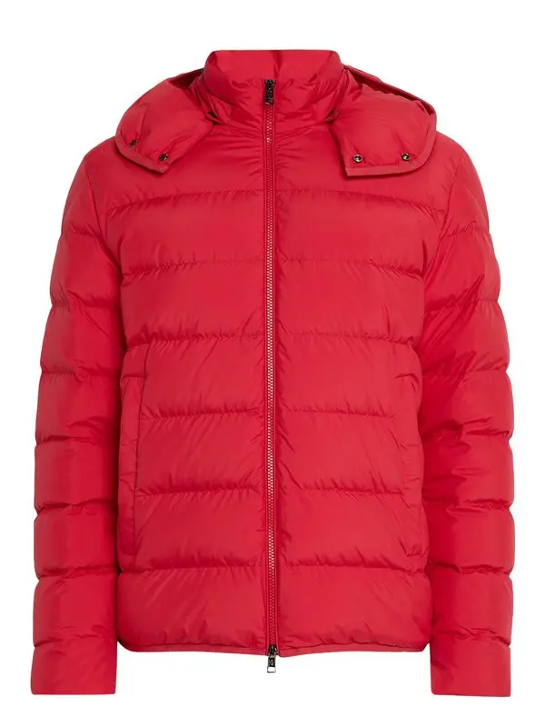 Moncler Montbrocq Hooded Down Puffer Jacket - Red
