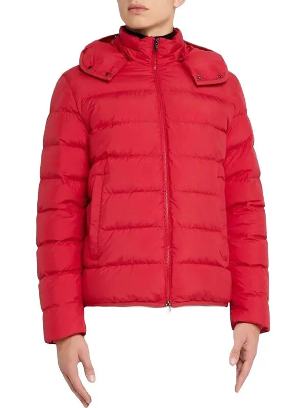 Moncler Montbrocq Hooded Down Puffer Jacket - Red