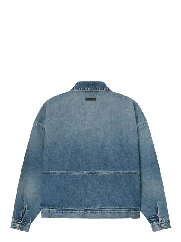Fear Of God Essentials Denim Trucker Jacket - Classic Blue