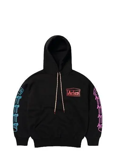 Aries Column Hoodie - Black