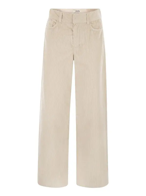 Max Mara Eneide Corduroy Trousers - Beige