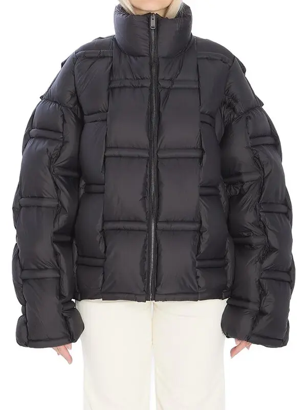 RAXXY Oversized Quilted Down Jacket - Black