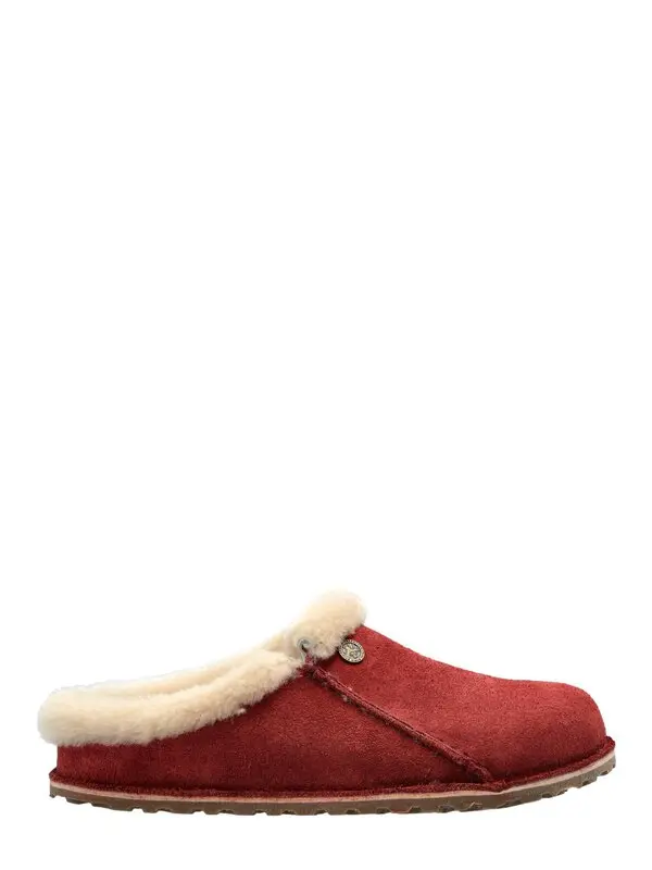 BIRKENSTOCK Zermatt Premium Suede Slippers - Burgundy