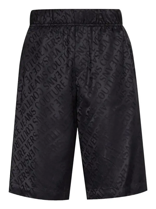 Versace Logo Trousers - Black