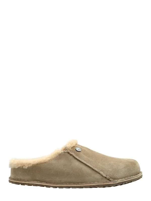 BIRKENSTOCK Zermatt Premium Suede Slippers - Beige