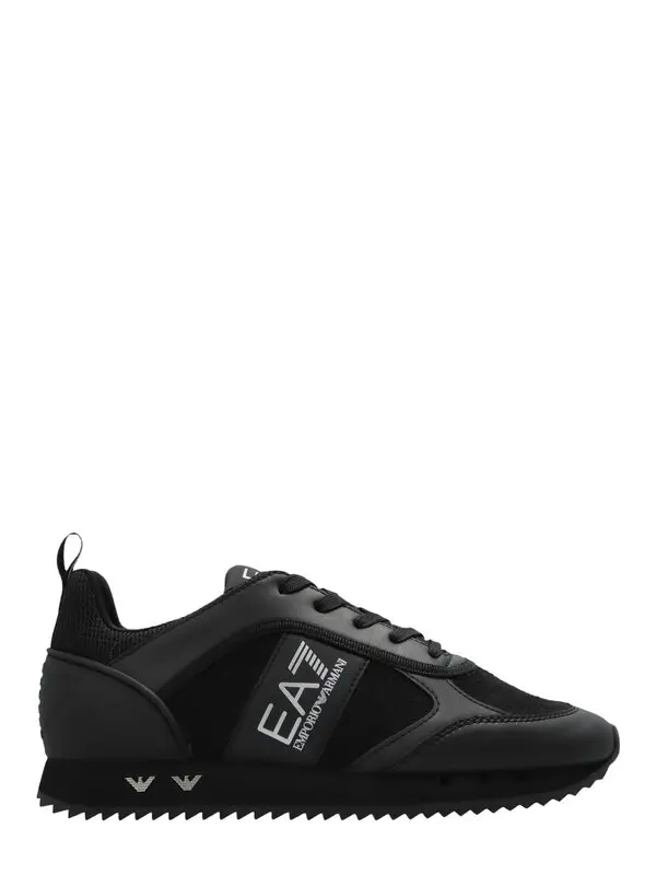 Emporio Armani Logo Sneakers - Black