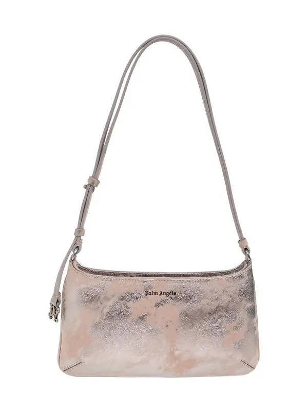 Palm Angels Vintage-effect Shoulder Bag - Silver