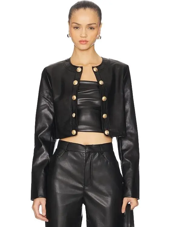 Lioness Amelie Cropped Jacket - Black