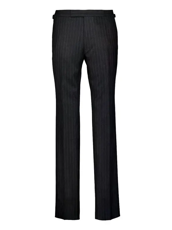 TOM FORD Pinstripe Tailored Trousers - Black