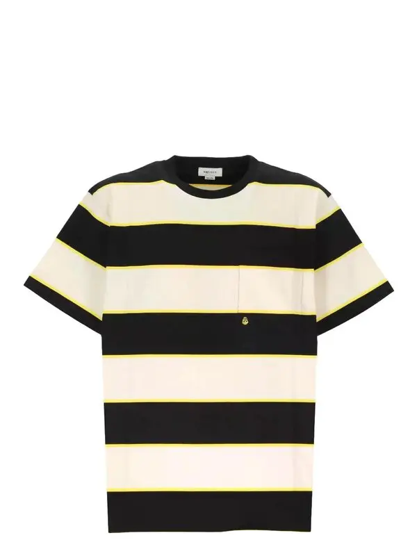 Alexander McQueen Striped Pocket T-shirt - Black