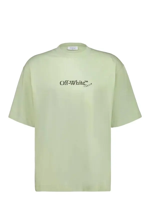 Off-White Scribble Logo-print T-shirt - Green