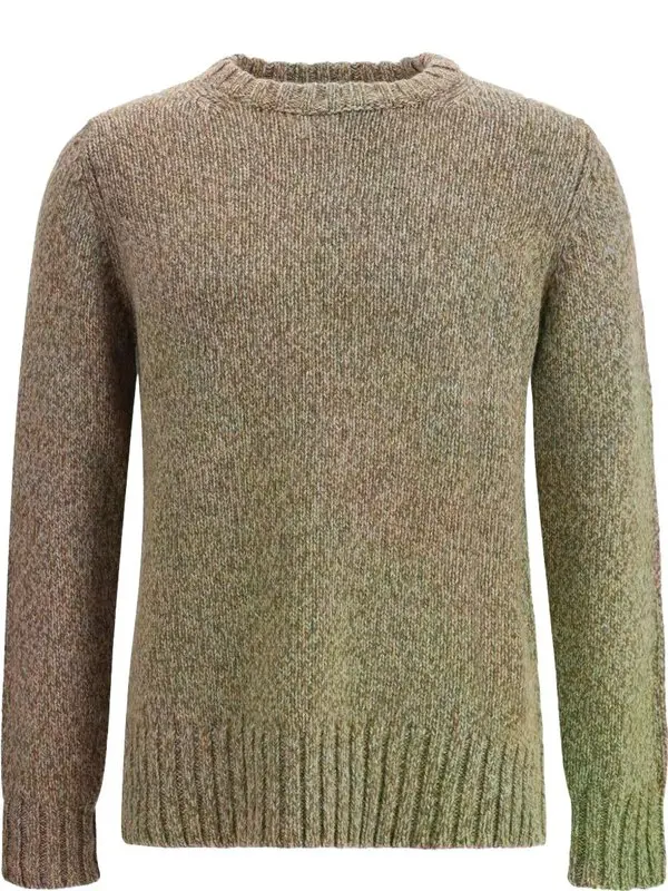 ARAGONA Crew-neck Sweater - Brown