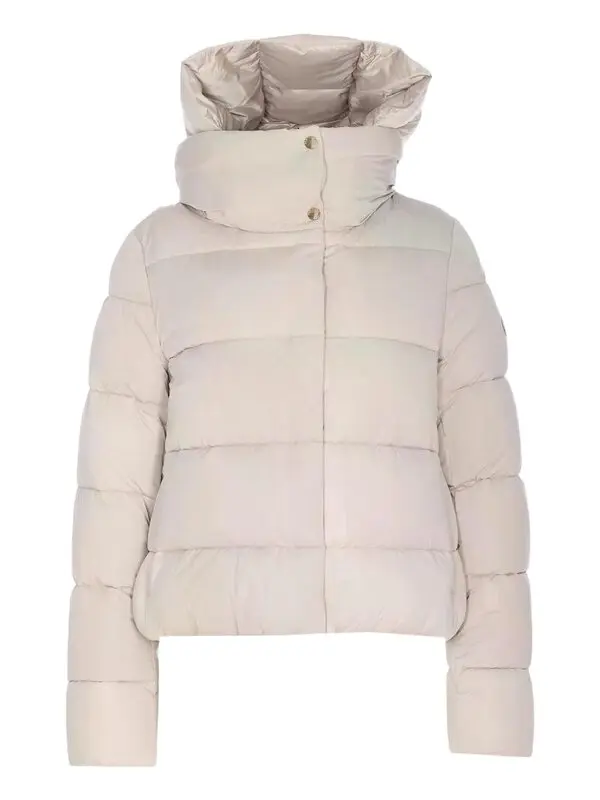 SAVE THE DUCK Padded Jacket With Removable Hood - Neutrals