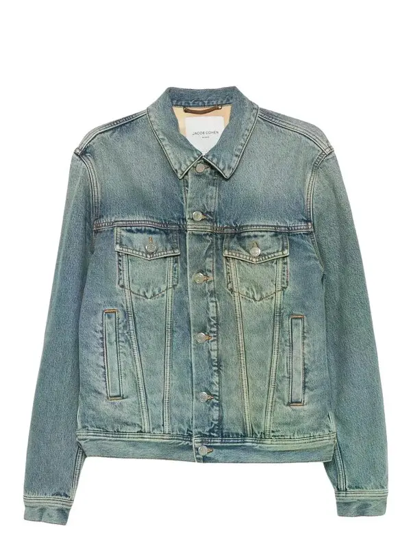 Jacob Cohen Buttoned Denim Trucker Jacket - Blue