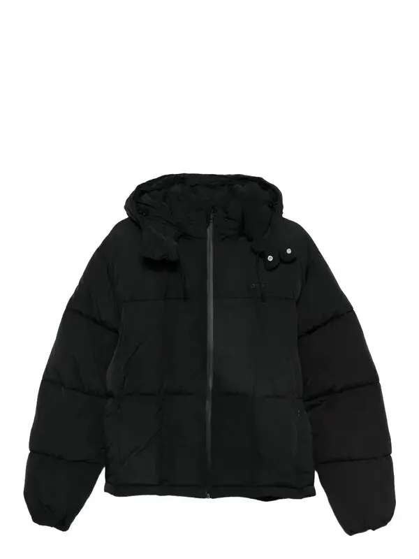 ARTE ANTWERP Logo-embroidered Padded Jacket - Black