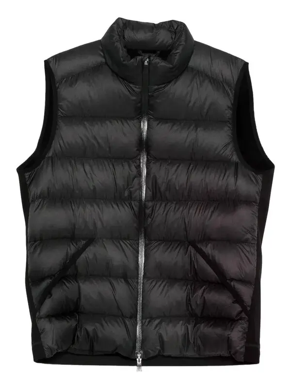 Herno Quilted Zip-up Gilet - Black