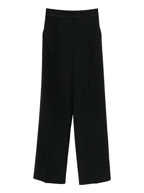 FORTE_FORTE High-waisted Trousers - Black