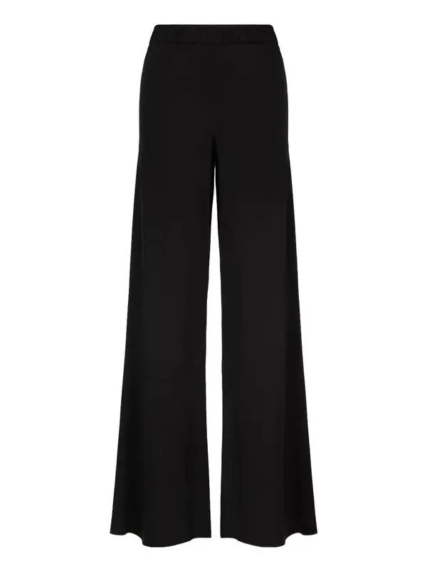 Giorgio Armani Wide Leg Silk Pants - Black