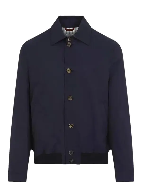 Brunello Cucinelli Button-up Shirt Jacket - Blue