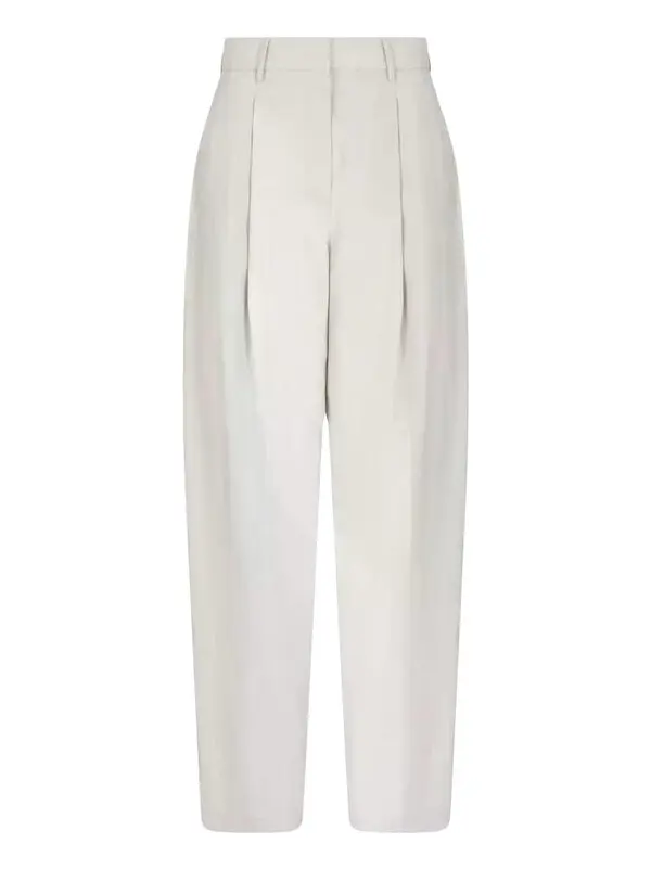 Giorgio Armani Pleated Tailored Trousers - Grey