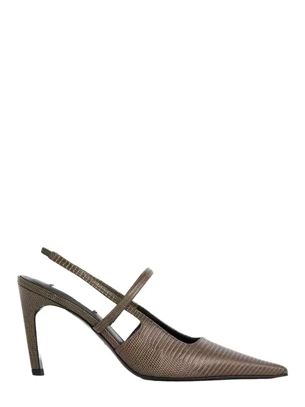 TOTEME Embossed Slingback Pumps - Brown