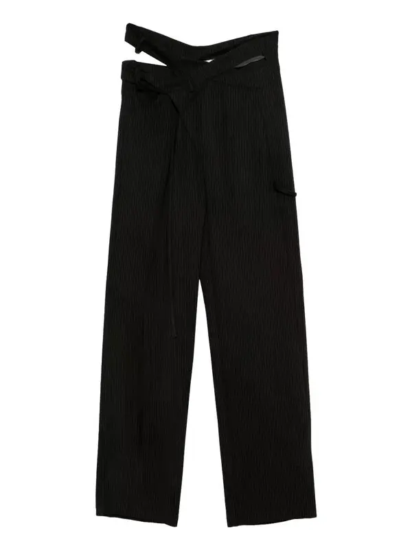 Ottolinger Knitted Wrap Pants - Black