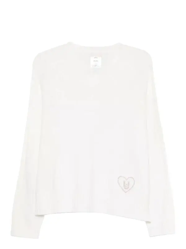 Liu Jo Boat-neck Sweater - White