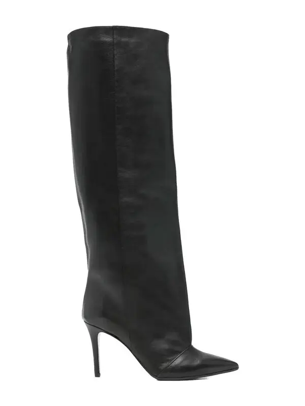 FABIO RUSCONI Nataly Heeled Boots - Black