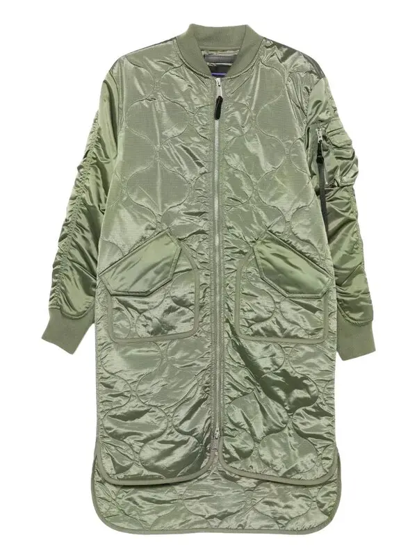 Alpha Industries Quilted Zip-up Jacket - Green