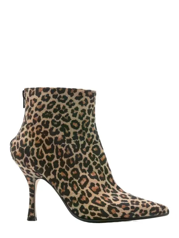 ANNA F. 80mm Animal-print Ankle Boots - Neutrals