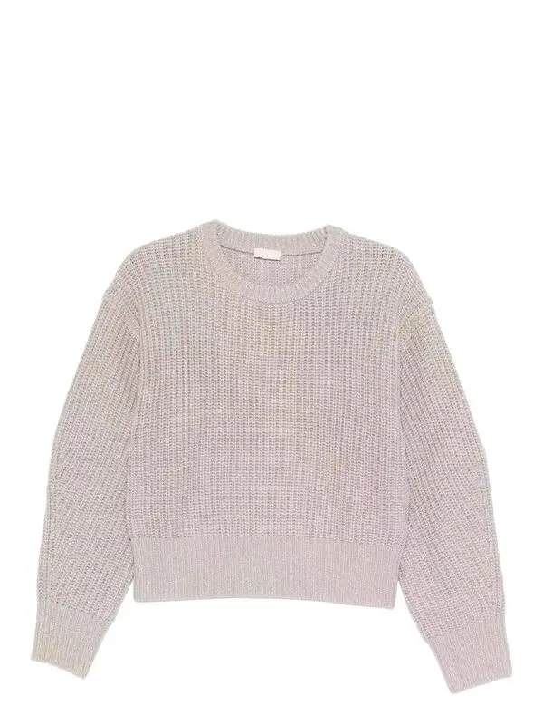 Liu Jo Lurex-detail Sweater - Neutrals